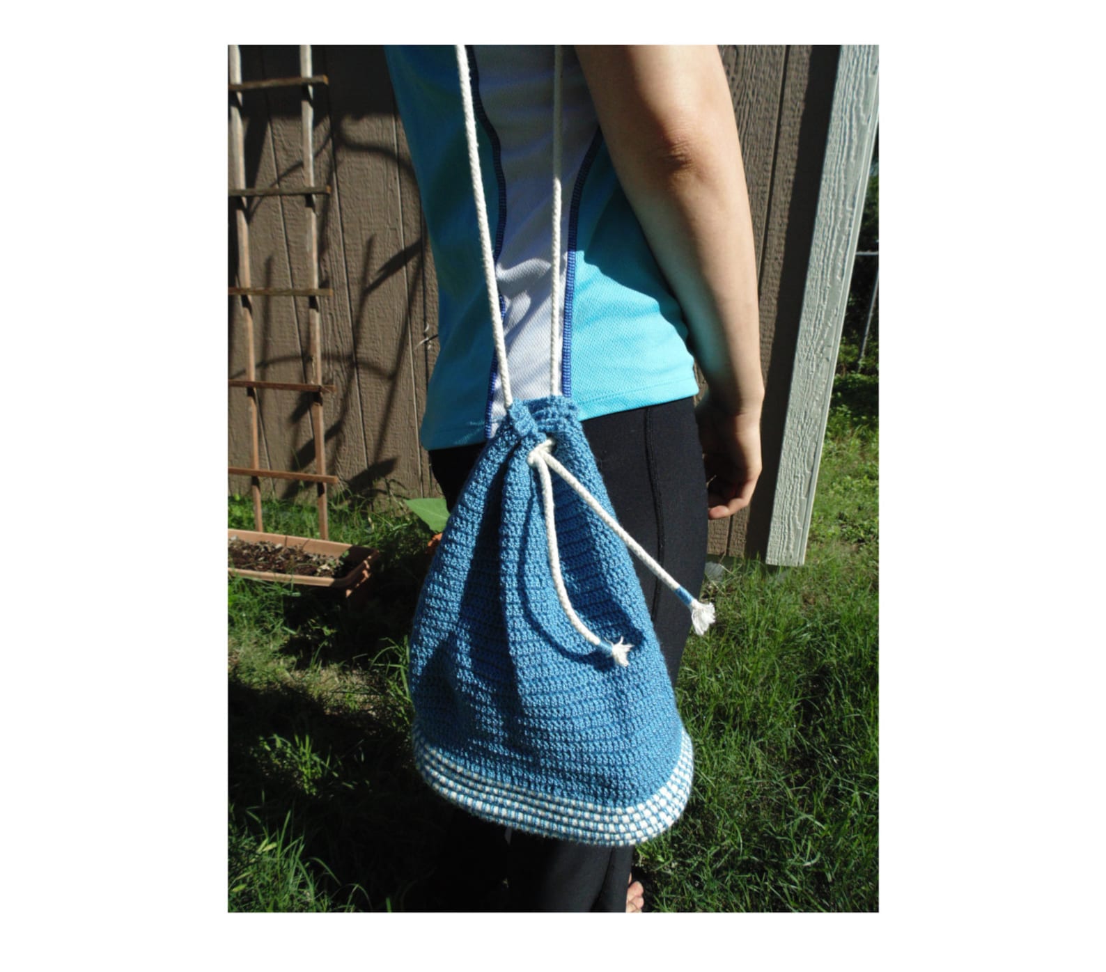 Drawstring Cotton Rope Bag CROCHET PATTERNS ONLY Basket or - Etsy