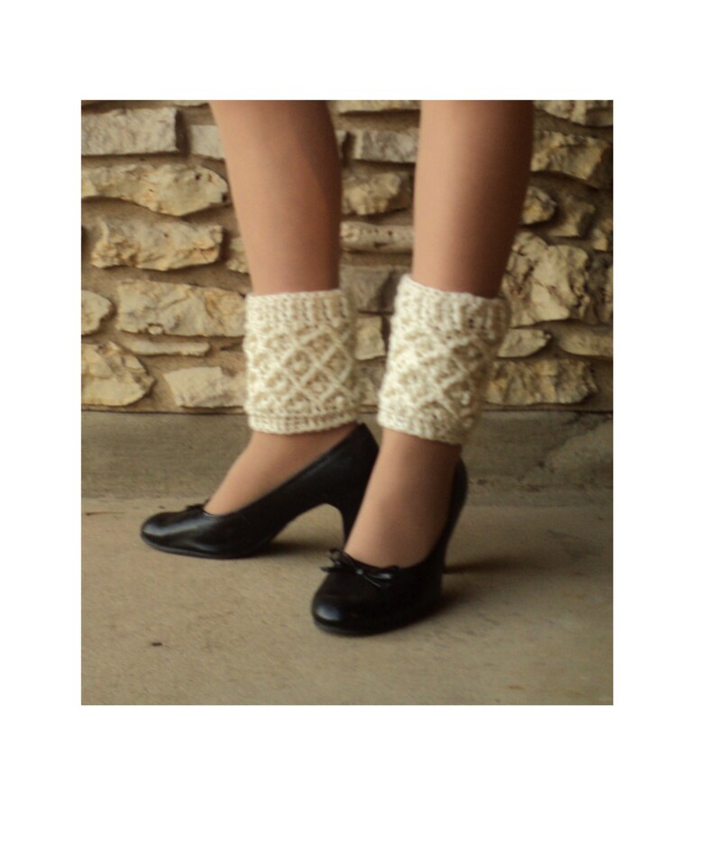 Crochet PATTERN Diamond Dots Boot Cuffs | Etsy