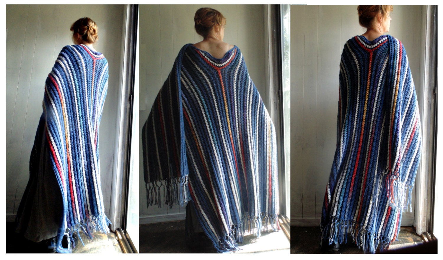 Crochet PATTERN Simply Ruana Cloak Shawl Poncho | Etsy