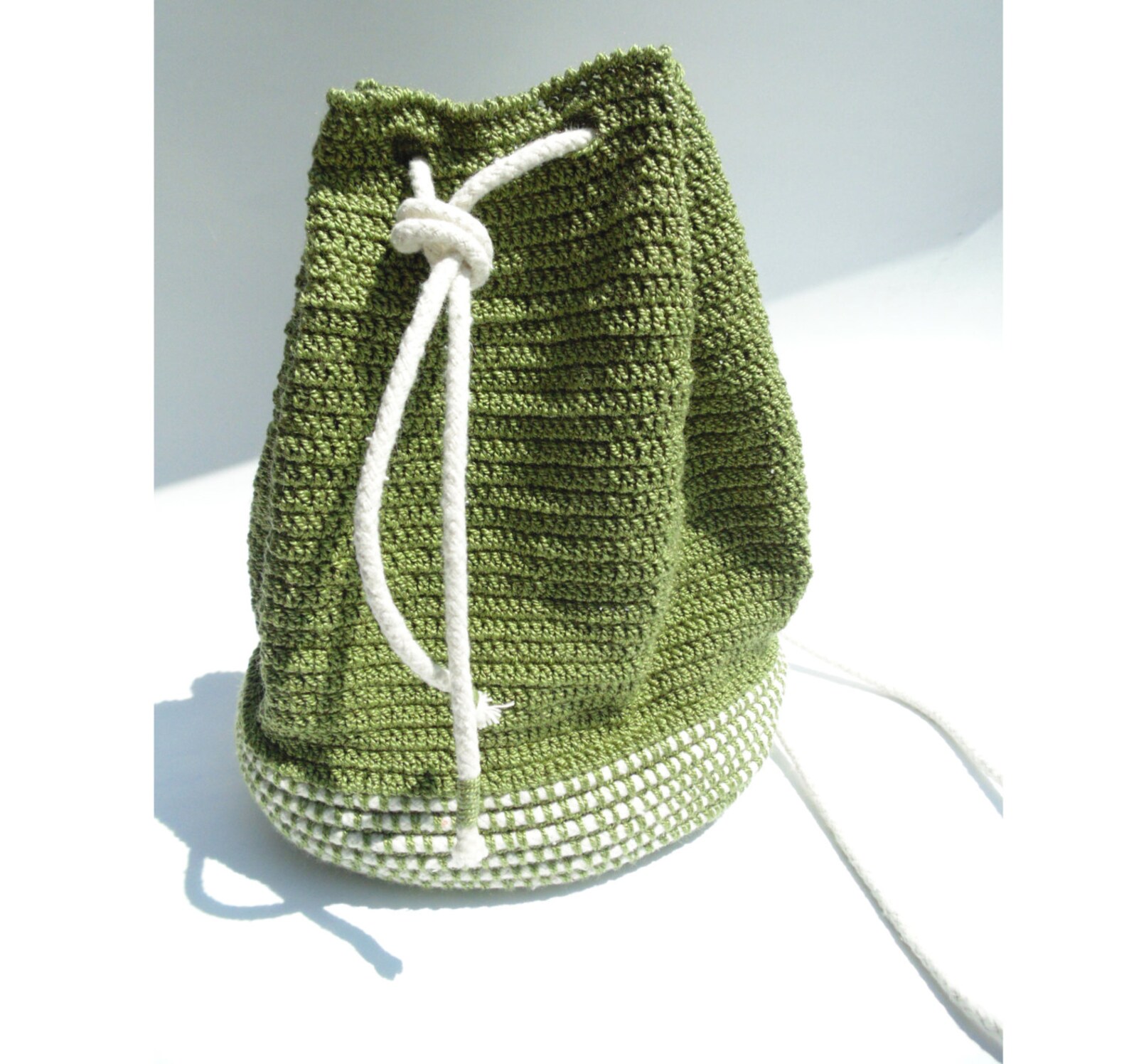 Drawstring Cotton Rope Bag CROCHET PATTERNS ONLY Basket or - Etsy