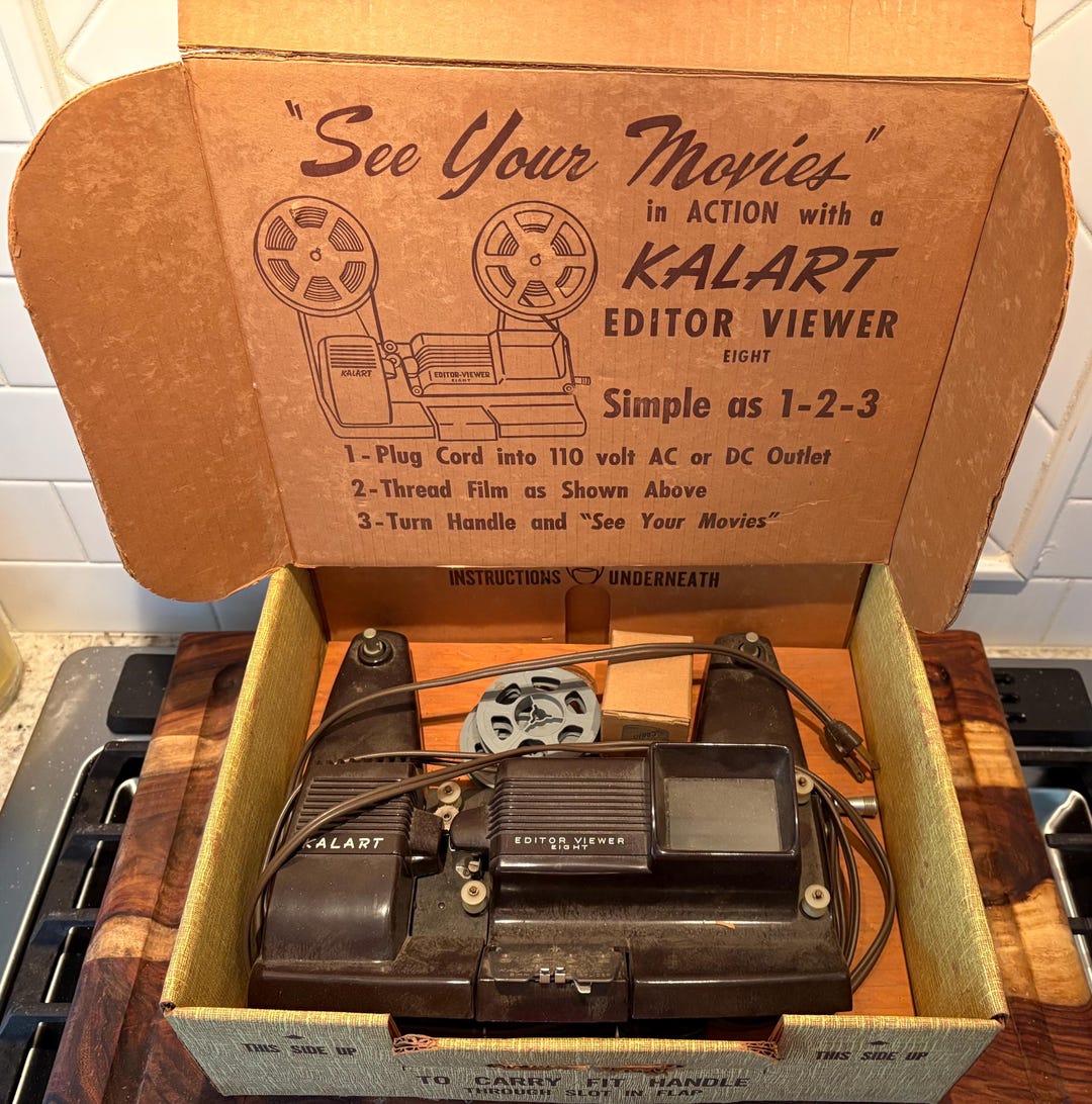 Vintage Kalart Editor Viewer 8MM Film Splicer Viewer Model EV-8 ...