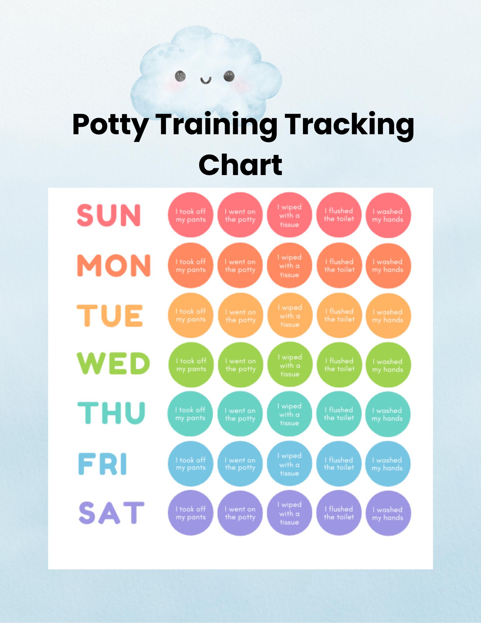 Potty Training Bundle: Flashcards, Chart & Guide (PDF) - Etsy