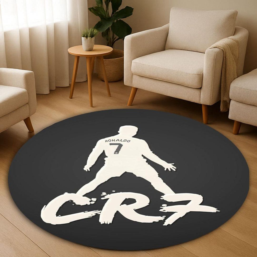 CR7 Silhouette Art Carpet Pattern - Etsy