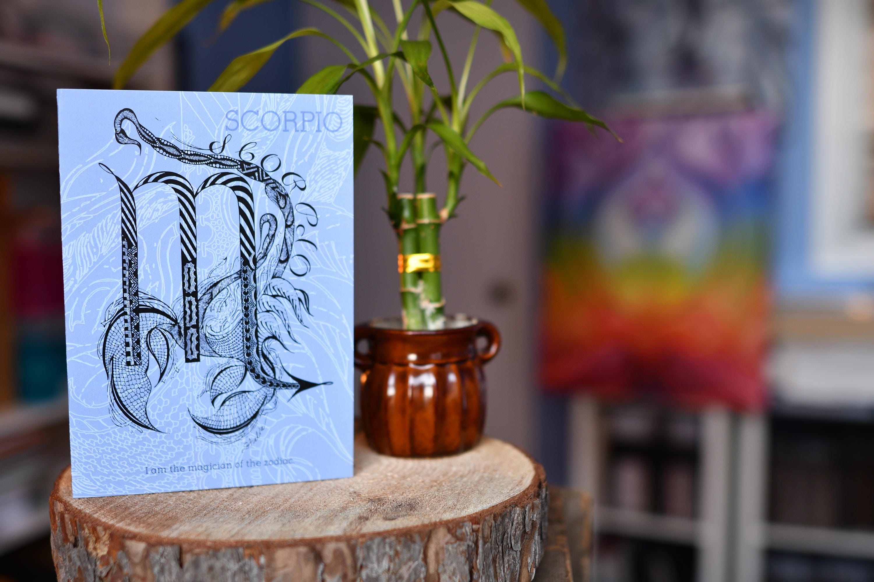 Zodiac Art SCORPIO - Print From Original Design and Ink Drawing, Wall ...