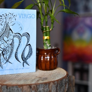 Zodiac Art VIRGO - Print From Original Design and Drawing, Wall Decor ...