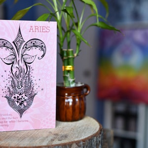 Zodiac Art ARIES - Print From Original Design and Drawing, Wall Decor ...