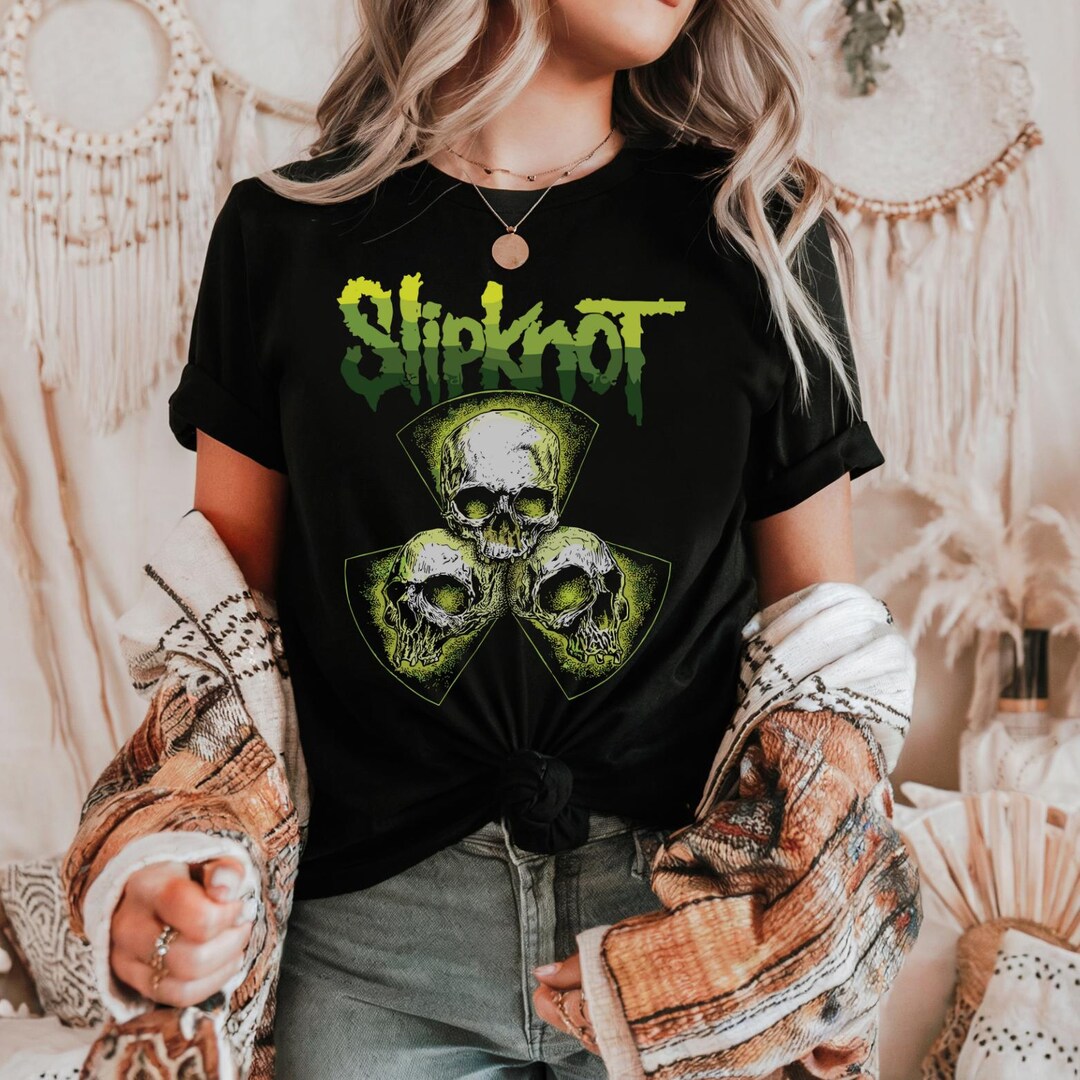 Slipknot Shirt | Slipknot Skull Graphic Tee - Etsy