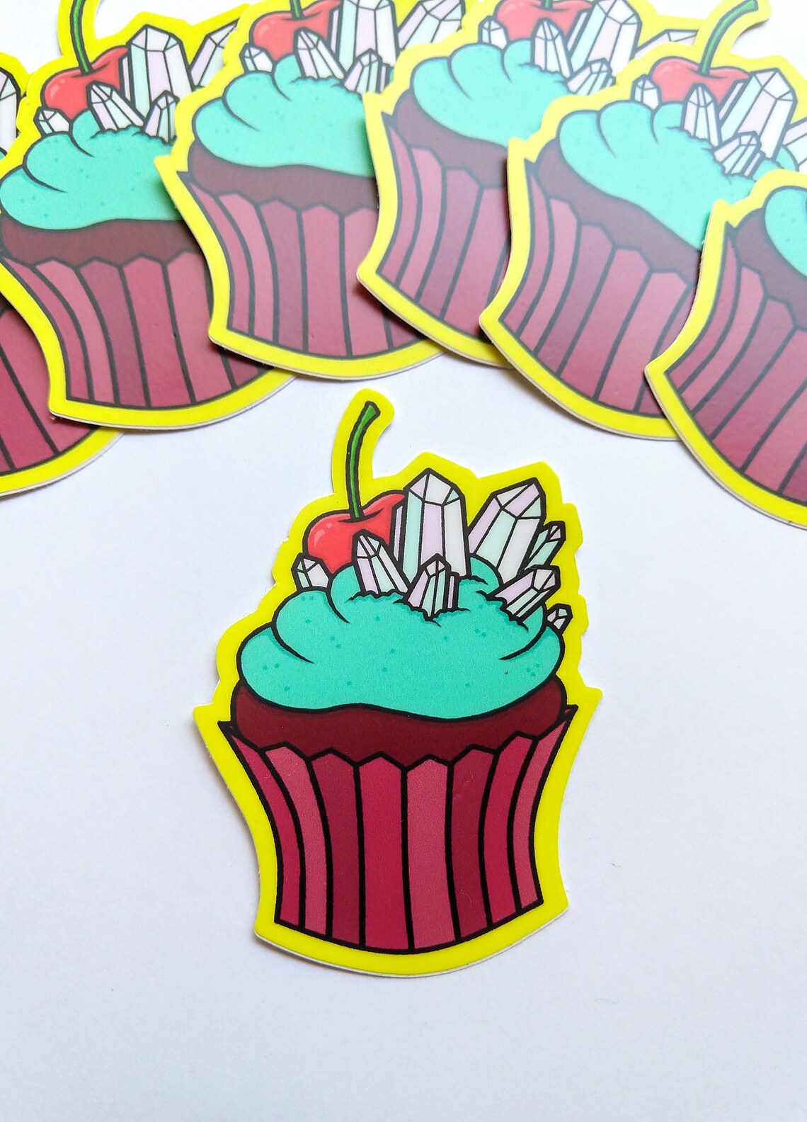 Cupcake Sticker Sticker Cupcake Baker Gifts Crystal | Etsy