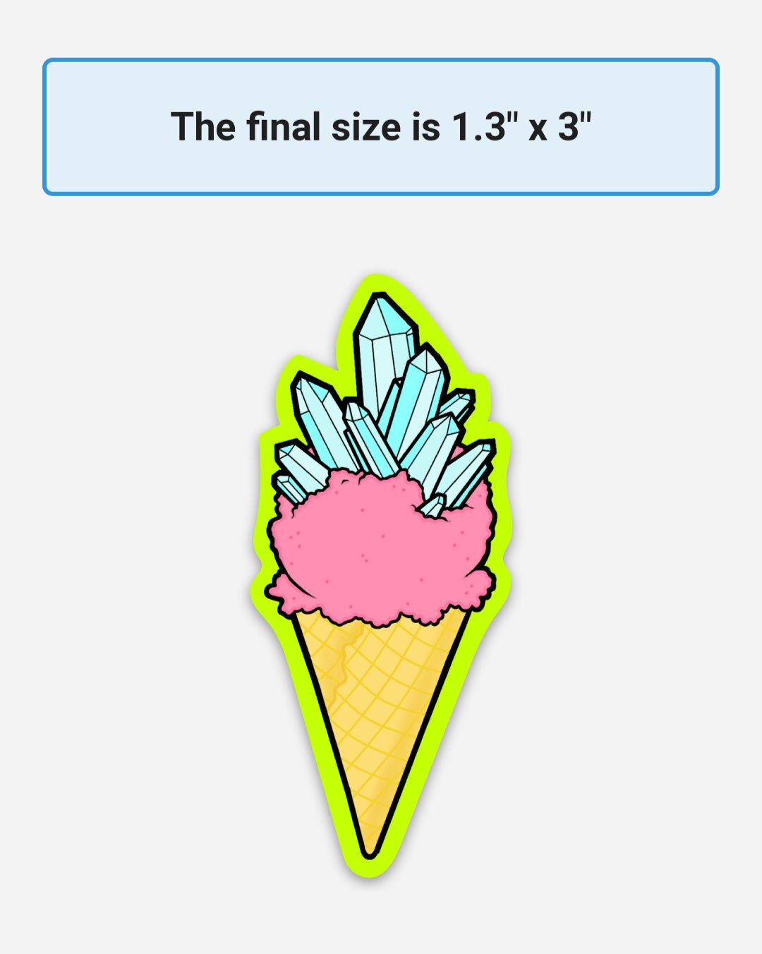 Ice Cream Sticker Sticker ice cream ice cream Gifts | Etsy