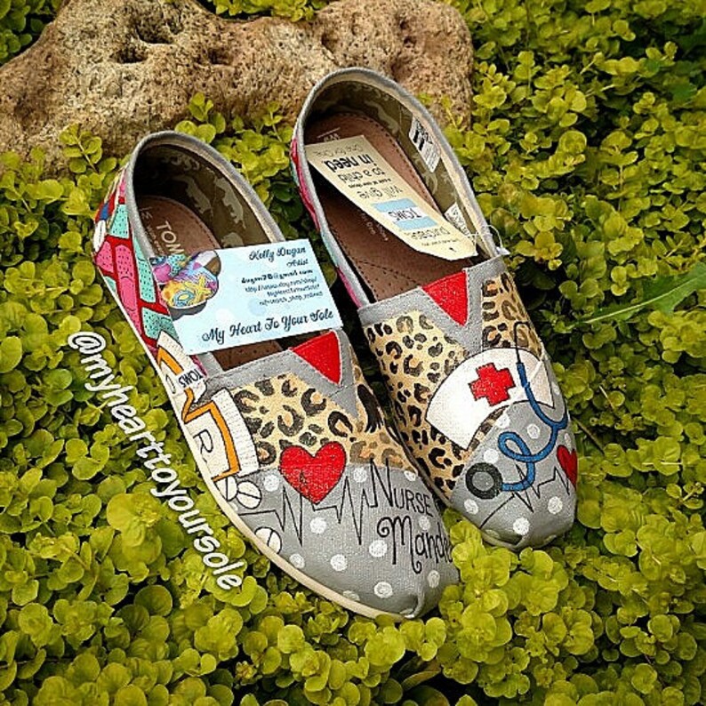 Nurse TOMS nurse shoes rn registered nurse doctor | Etsy