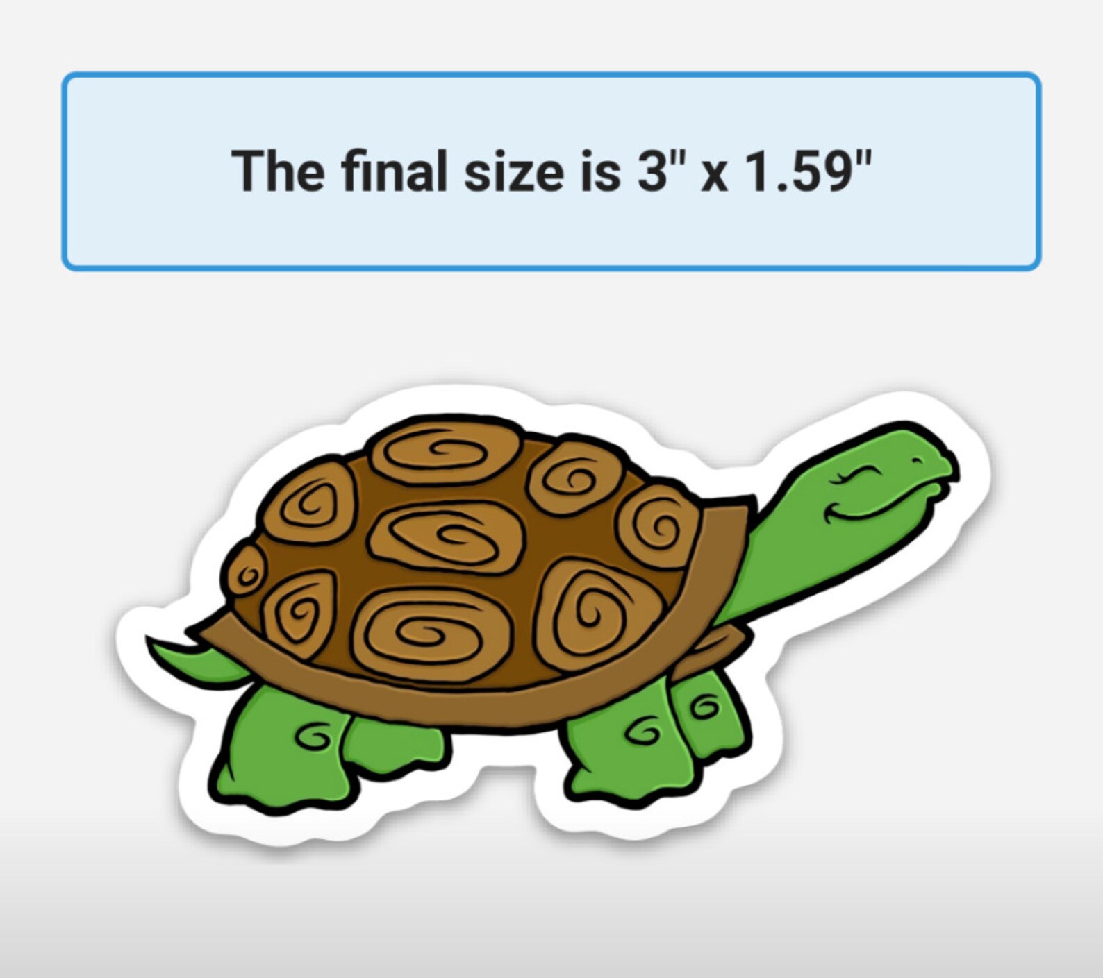 Turtle Sticker Sticker Turtle Turtle Gifts Brake for - Etsy