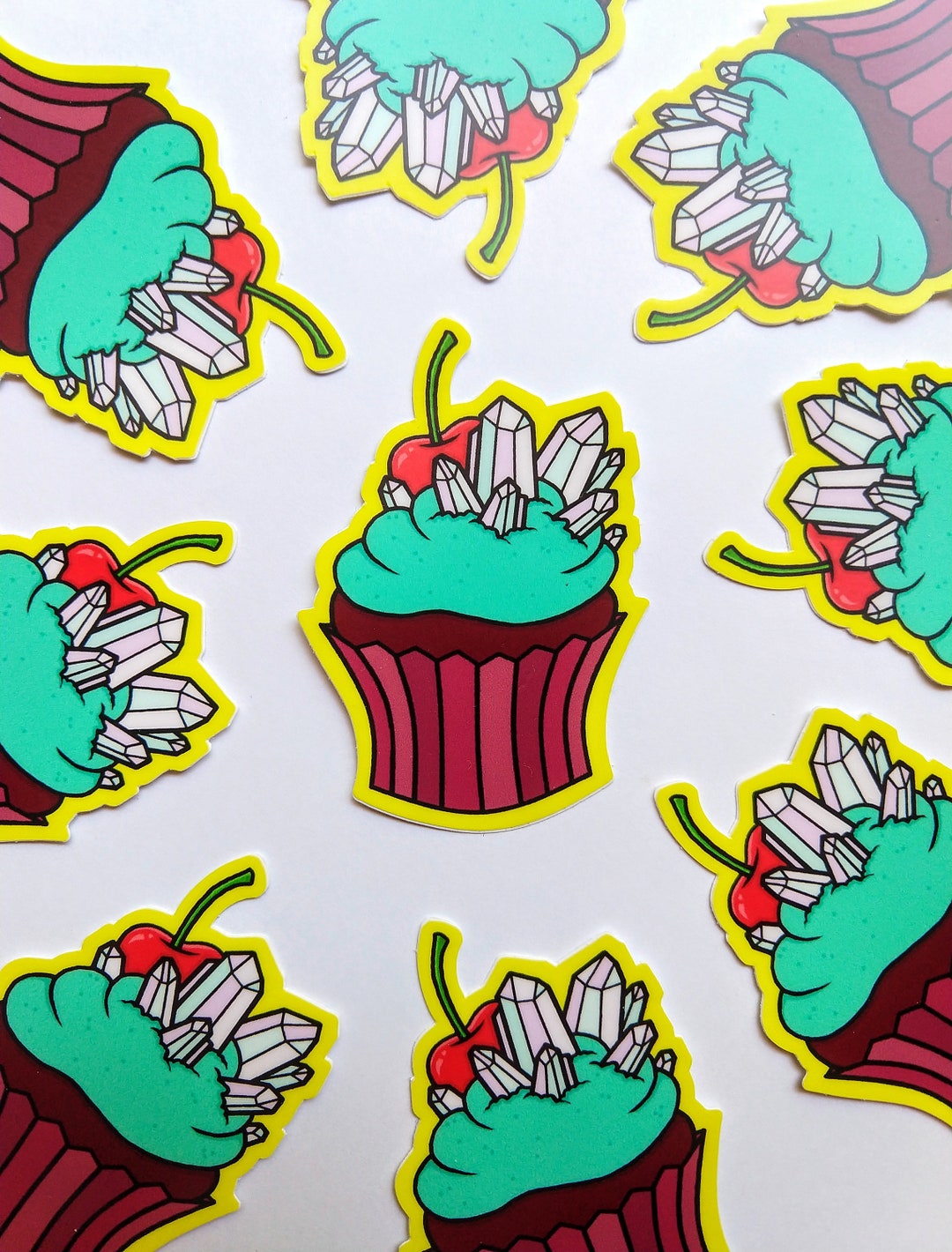 Cupcake Sticker, Sticker, Cupcake, Baker Gifts, Crystal Sticker ...