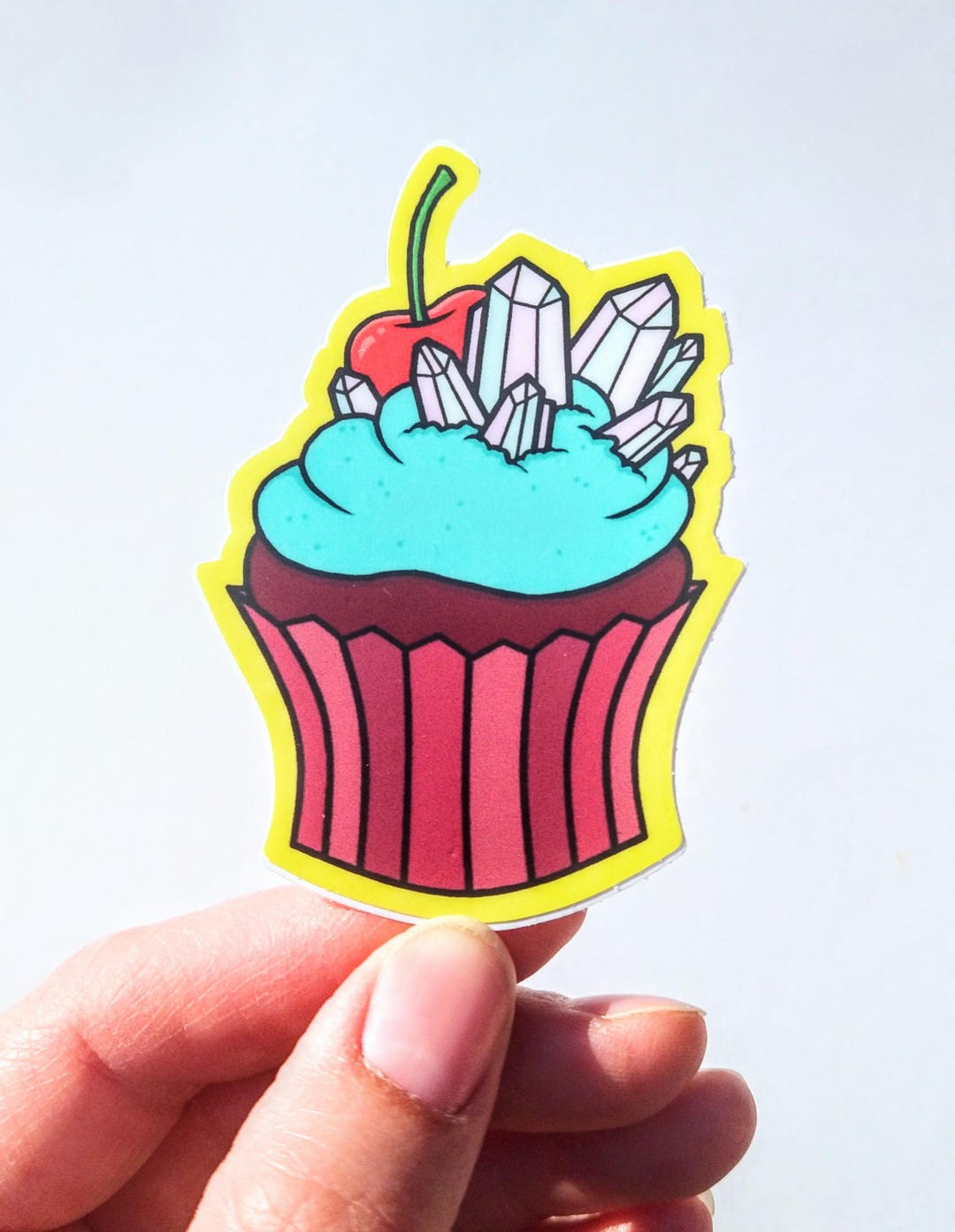 Cupcake Sticker, Sticker, Cupcake, Baker Gifts, Crystal Sticker ...