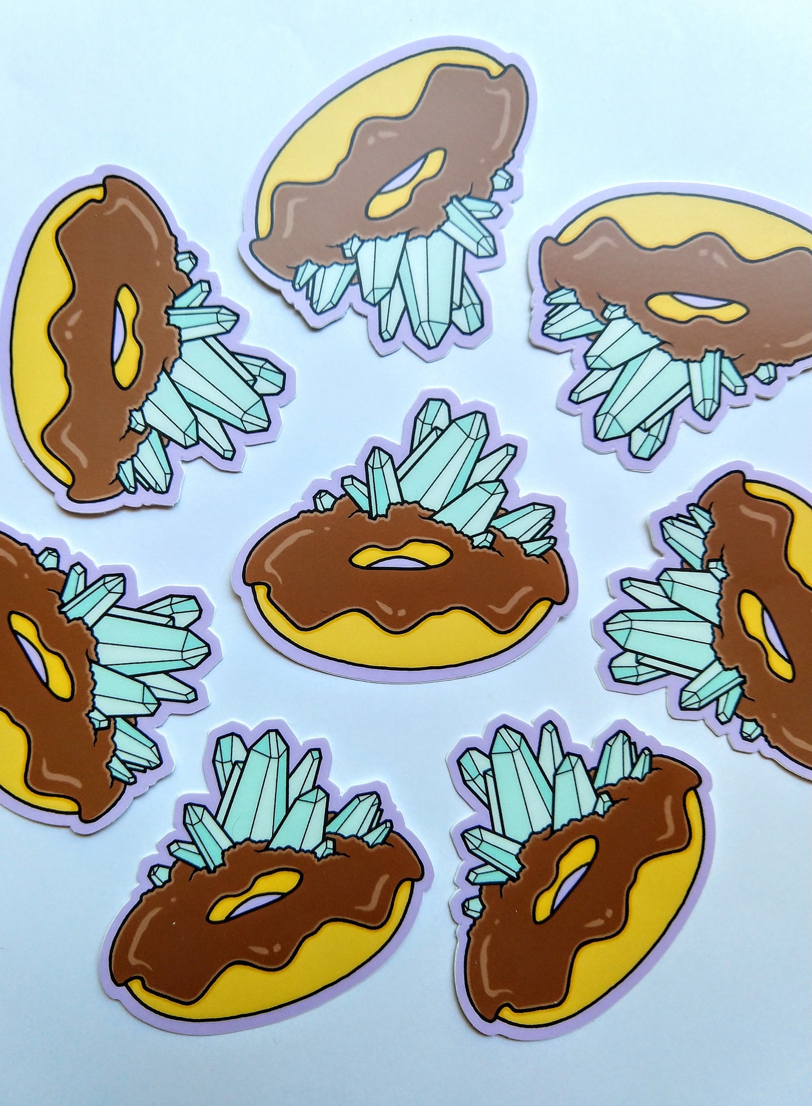 Donut Sticker Sticker Donuts Baker Gifts Crystal Sticker - Etsy