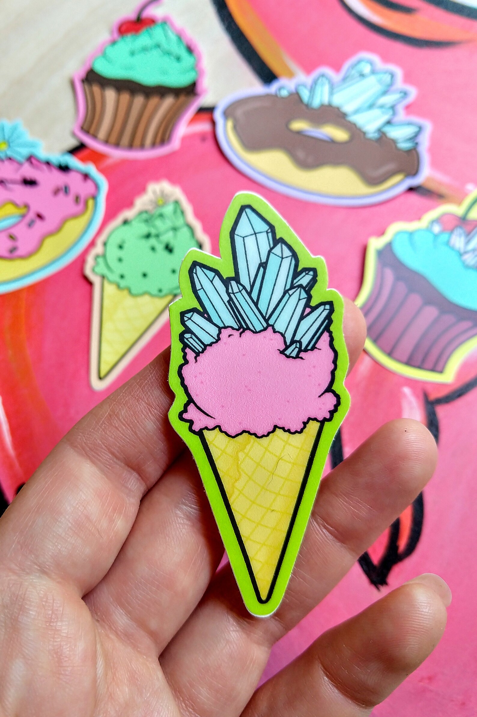 Ice Cream Sticker Sticker ice cream ice cream Gifts | Etsy