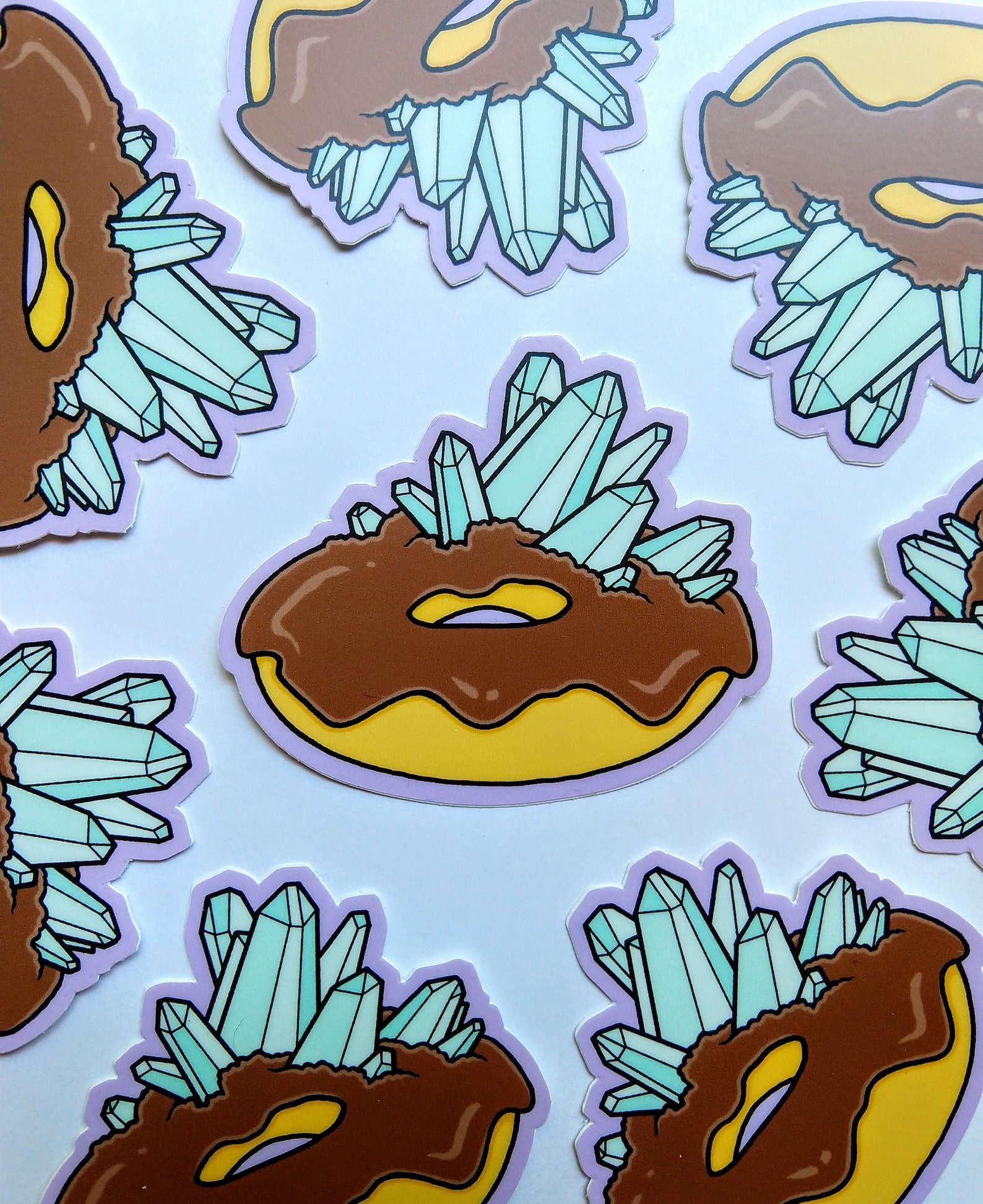 Donut Sticker Sticker Donuts Baker Gifts Crystal Sticker - Etsy