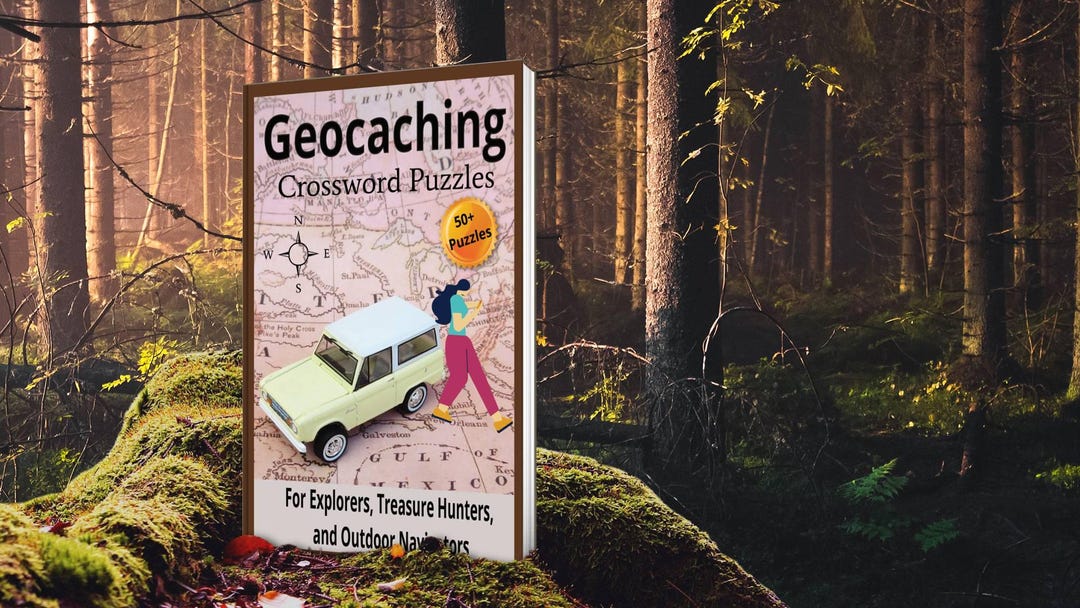 Printable Geocaching Crossword Puzzle Book | Digital Download for ...