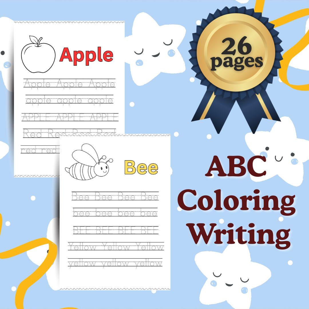 ABC Coloring and Tracing Worksheets for Kids | Alphabet Learning ...