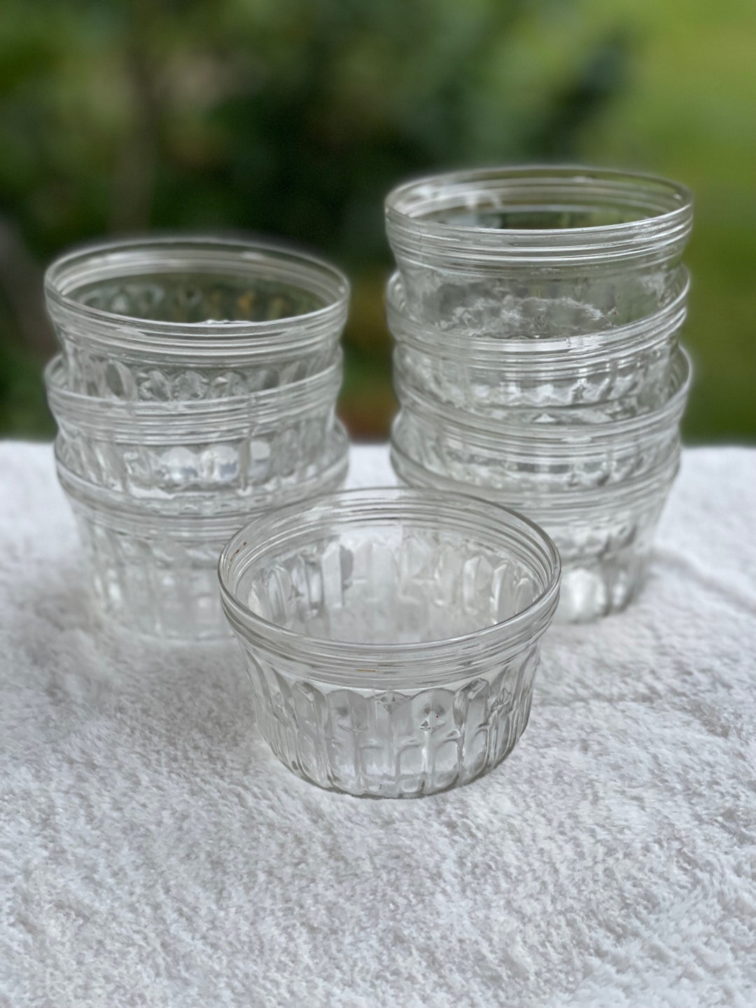4 Vintage Kerr Jelly Jam Jars With Ribbed Sides and Stars From 1940's ...