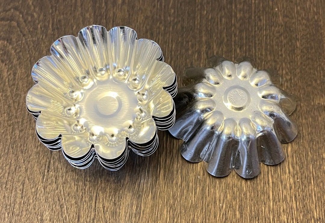 8 Tartlet Molds, Made in Sweden, Fluted Tart Molds, Swedish Cookie ...