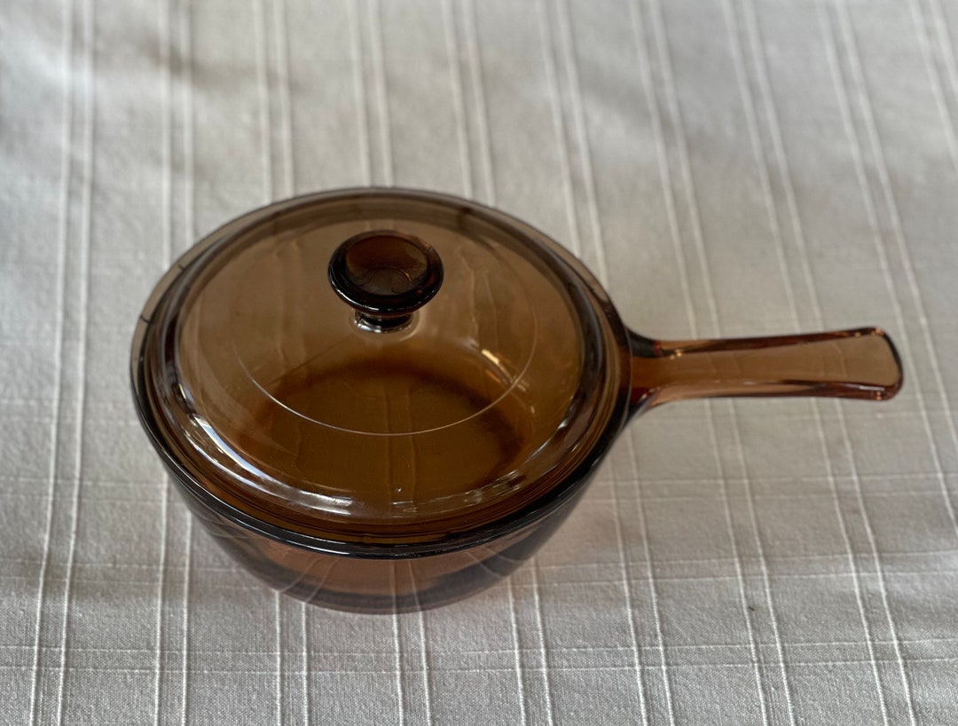 Pyrex Visions Amber 0.5L Sauce Pan and Pyrex Lid or Pan ONLY - Etsy