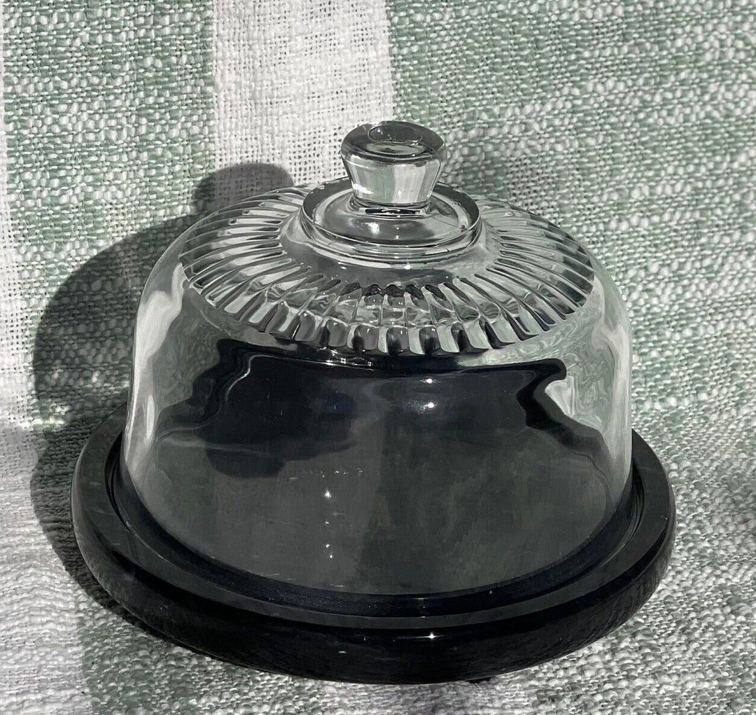Cheese Cloche on Black Marble Base - Etsy