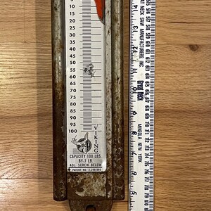 Vintage Hanging Scale, Hanson Hanging Model 8910 Scale, Viking 100 Lbs ...