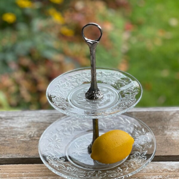 2 Tier Tidbit Tray - Etsy