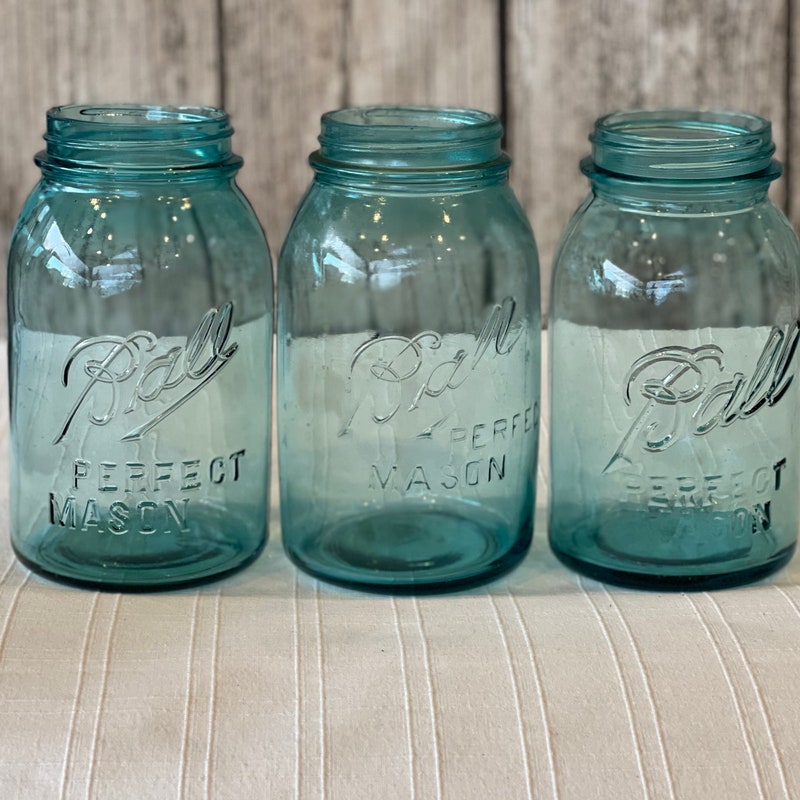Set of 3 Mason Jars - Etsy
