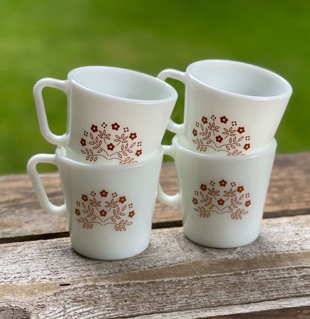 Pyrex Mug Set, Summer Impressions Coffee Mug Set, Set of 4 - Etsy