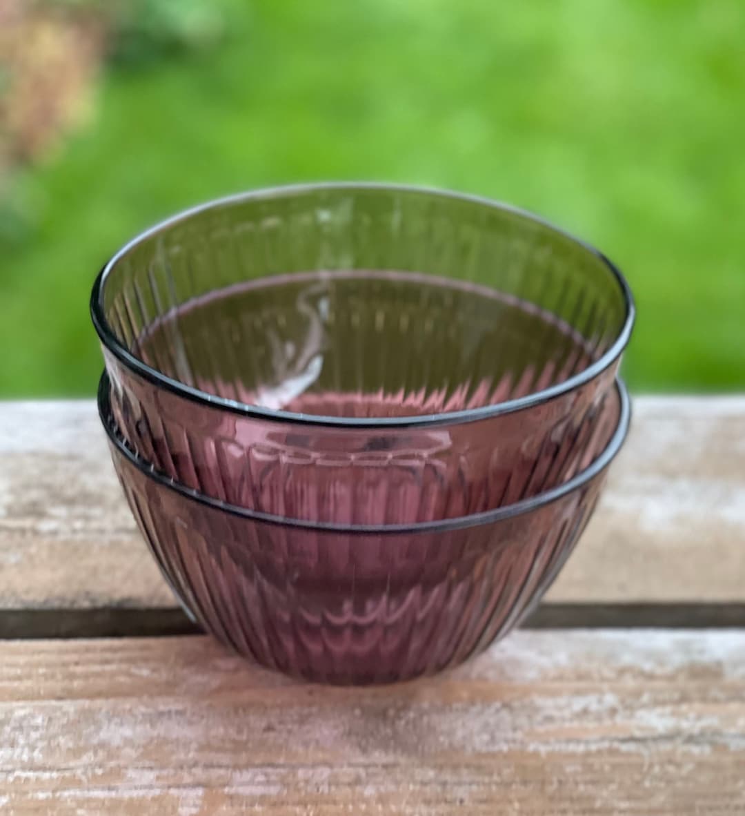 Pyrex Sculpted Ribbed Cranberry Nesting Bowl 7402 6 Cup, 1.5L - Etsy