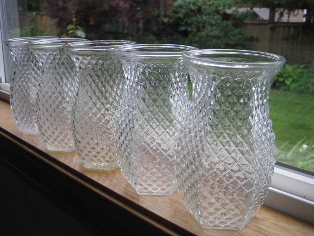 Set of 7 Diamond Point Bud Vases, Set of 7 - Etsy
