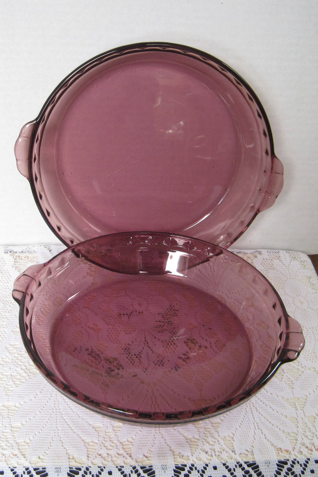 Pyrex Cranberry Pie Plate Purple Pyrex Pie Plate 9.5 Inch - Etsy