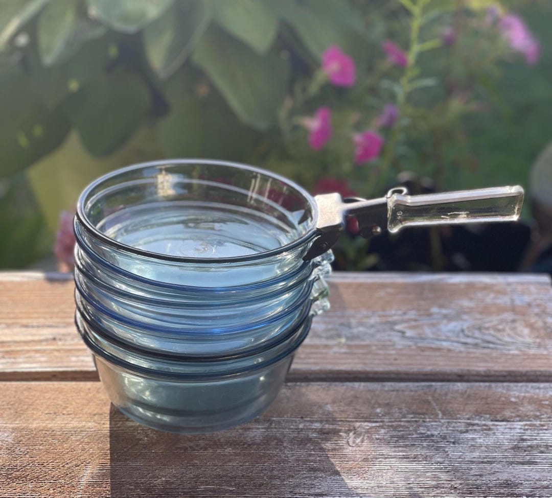 Pyrex Flame-ware Pans or Skillets Vintage 1930’s 1940’s Pyrex Glass Pan ...