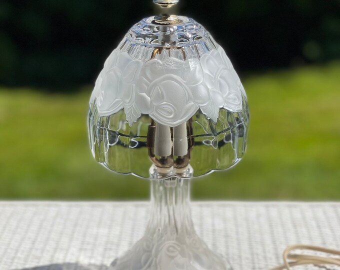 Small Crystal Electric Lamps With Shades, Heritage Romance Collection ...