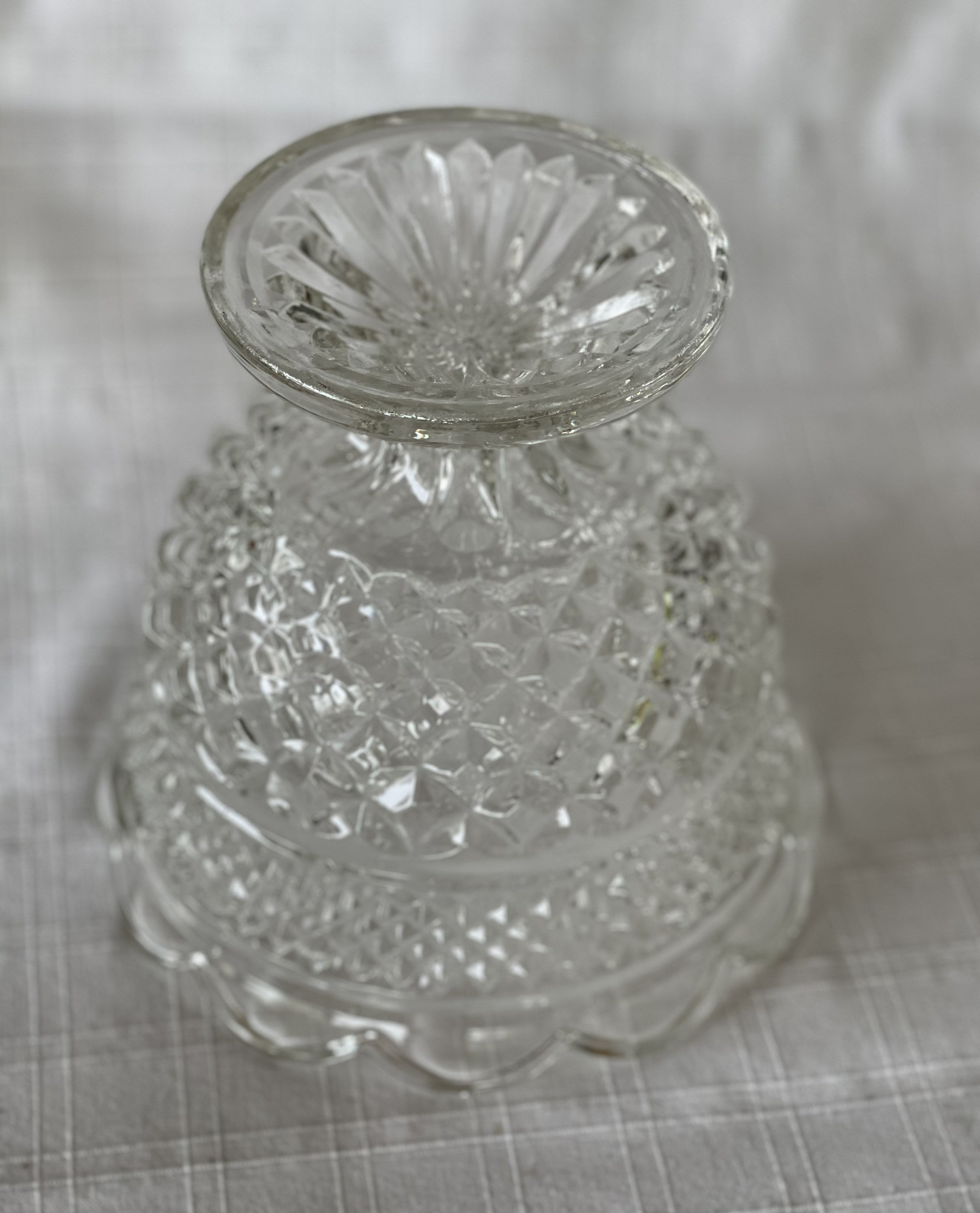 Wexford Clear Glass Compote / Bowl on a Pedestal Anchor | Etsy