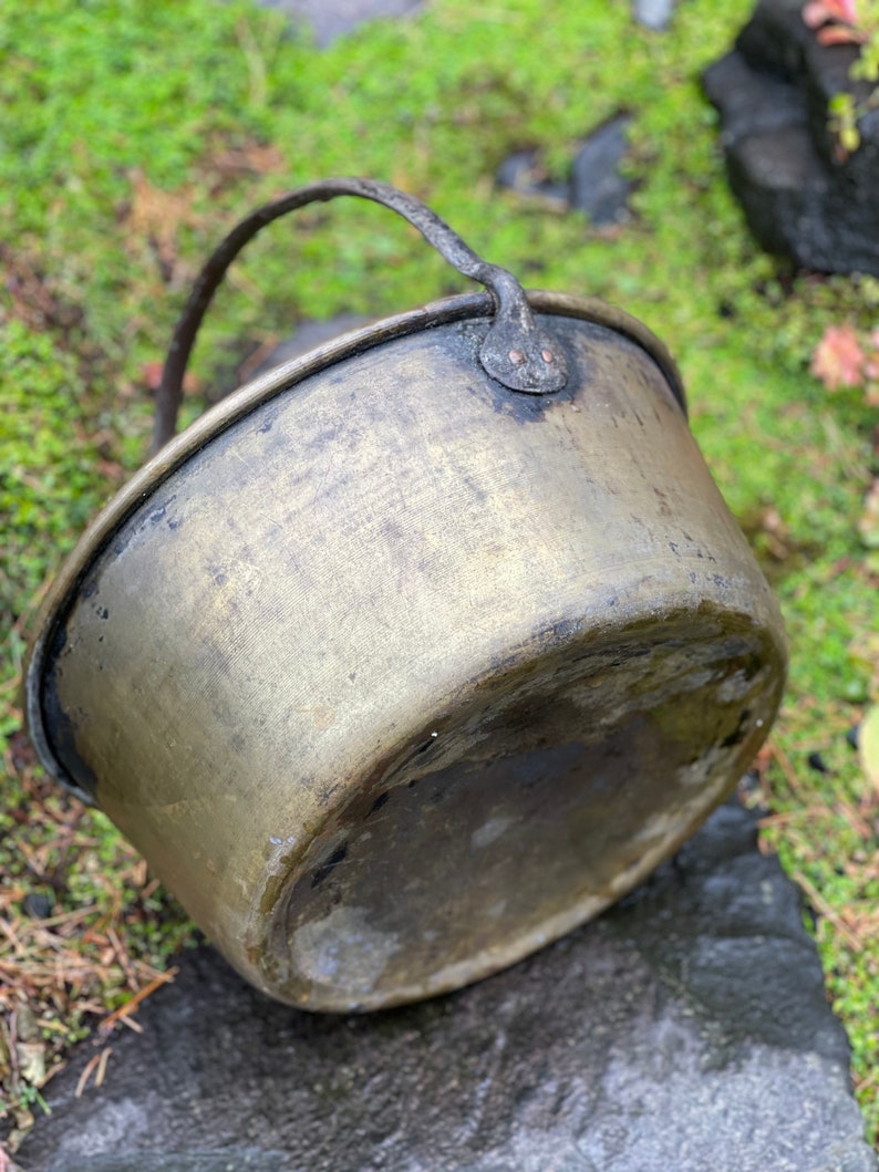Large Vintage Brass Jelly Pot Jam Pan Jelly Pan Planter - Etsy
