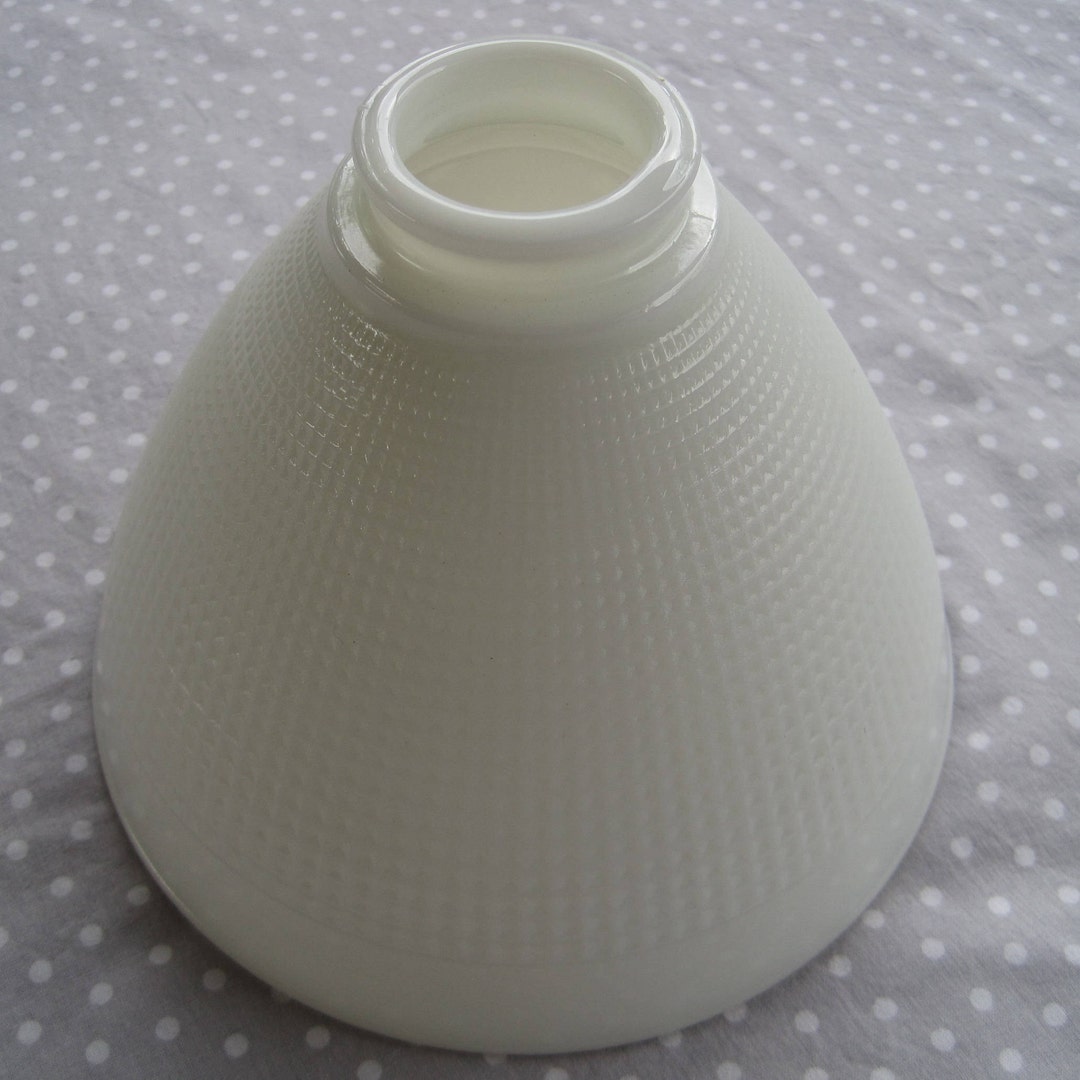 Milk Glass Torchiere Lamp Shade, 8 Waffle Pattern, Light Diffuser - Etsy
