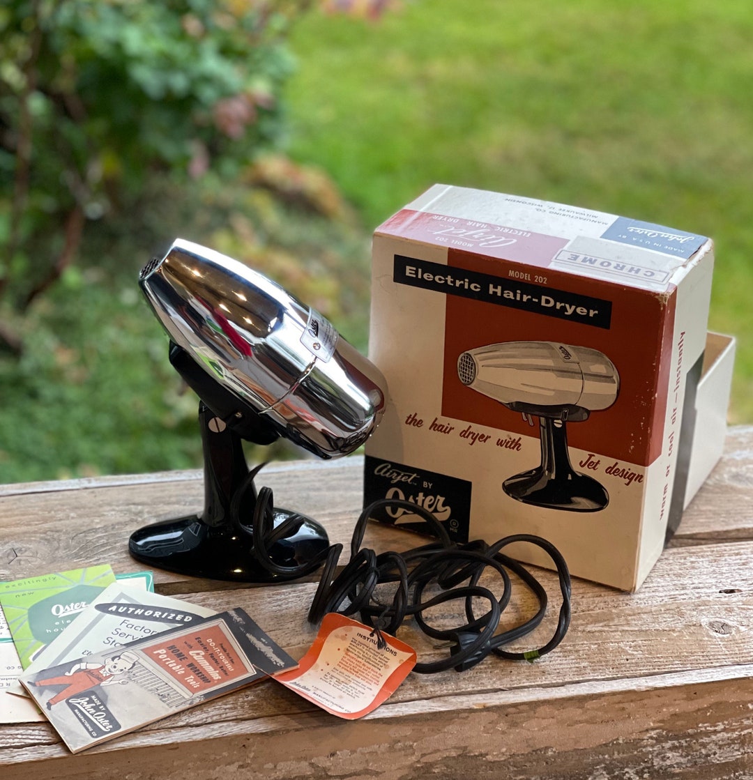Vintage Oster Airjet Model 202 Hair Dryer Newish IOB MCM - Etsy