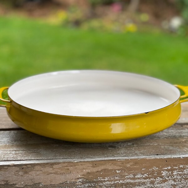 Yellow Enamel Pan - Etsy