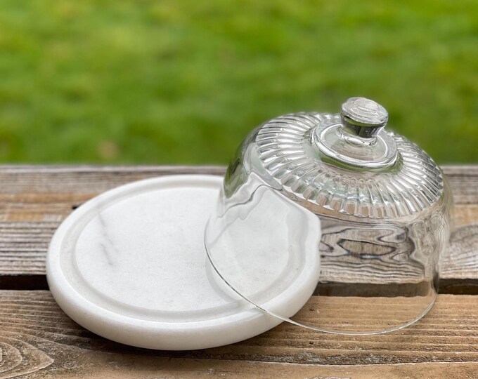 Cheese Cloche on White Marble - Etsy