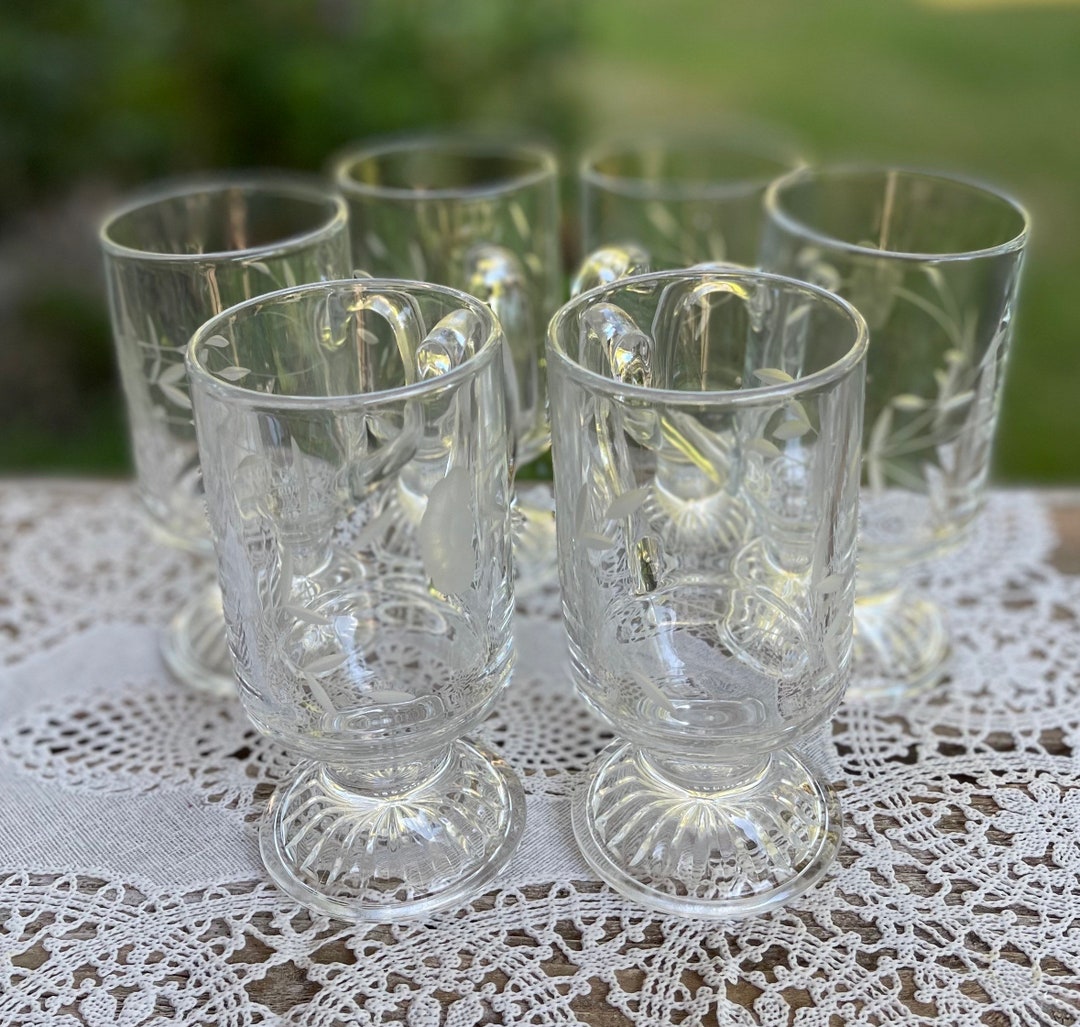 SETS Princess House Heritage Pedestal Coffee Cups, Sets of 2 or 4 - Etsy