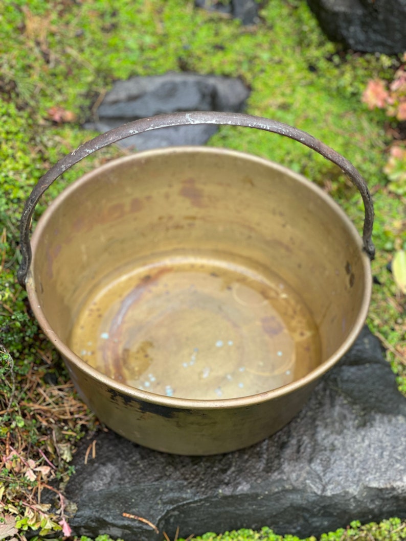 Large Vintage Brass Jelly Pot Jam Pan Jelly Pan Planter - Etsy