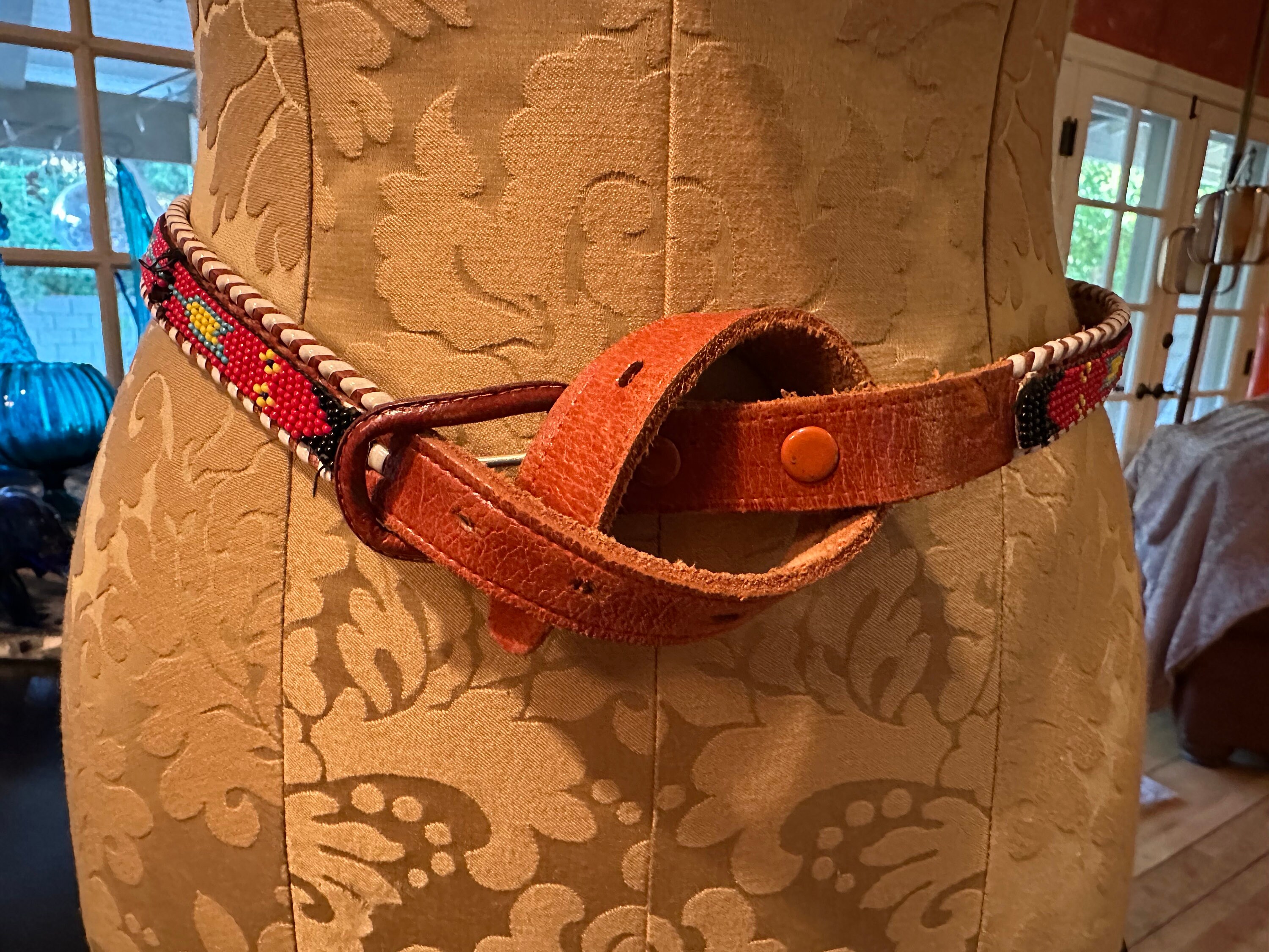 Native American Trading Post Beaded Belt-peace River Alberta-unisex - Etsy