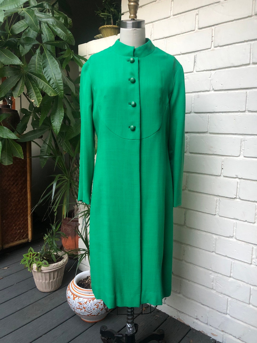 60s Mod Twiggy Nehru Collar Jacket - Etsy