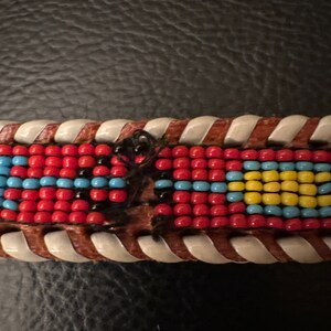 Native American Trading Post Beaded Belt-peace River Alberta-unisex - Etsy