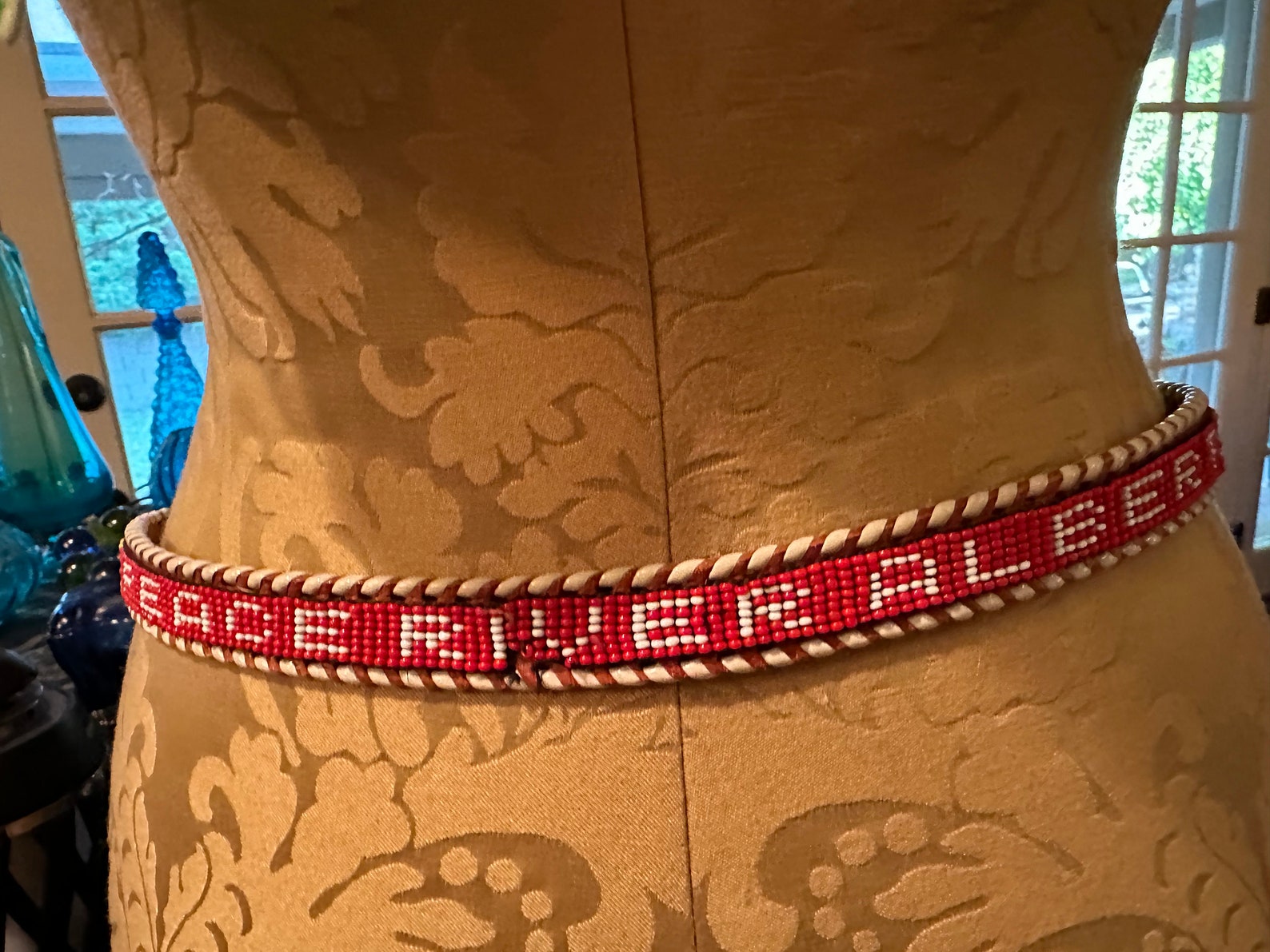 Native American Trading Post Beaded Belt-peace River Alberta-unisex - Etsy