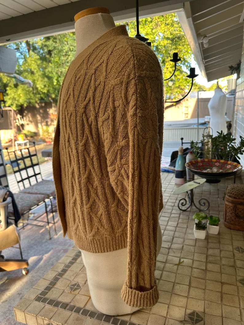 Arnold Palmer/perry Como Cable Grandpa Cardigan Unisex W Big Buttons - Etsy