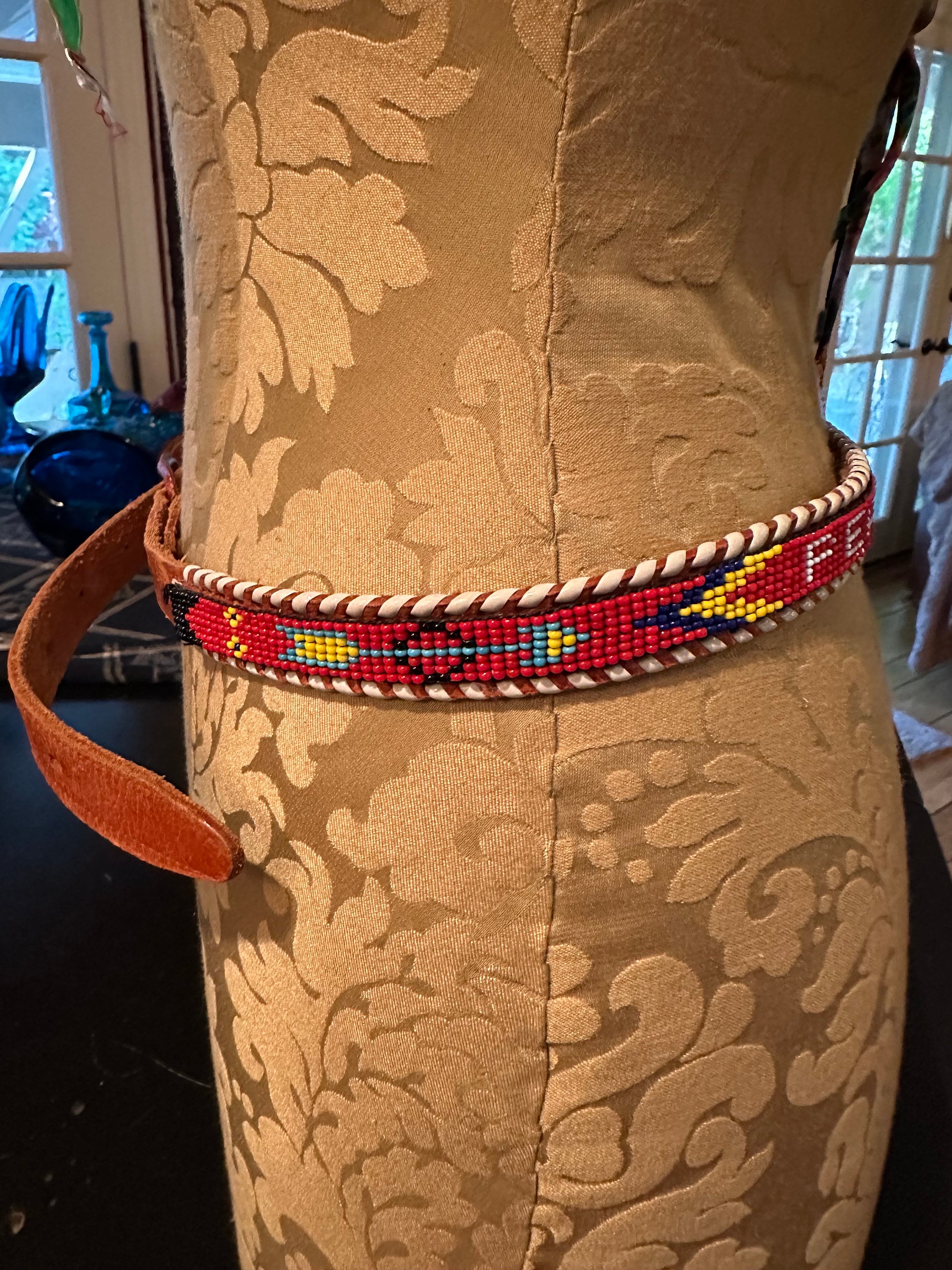 Native American Trading Post Beaded Belt-peace River Alberta-unisex - Etsy
