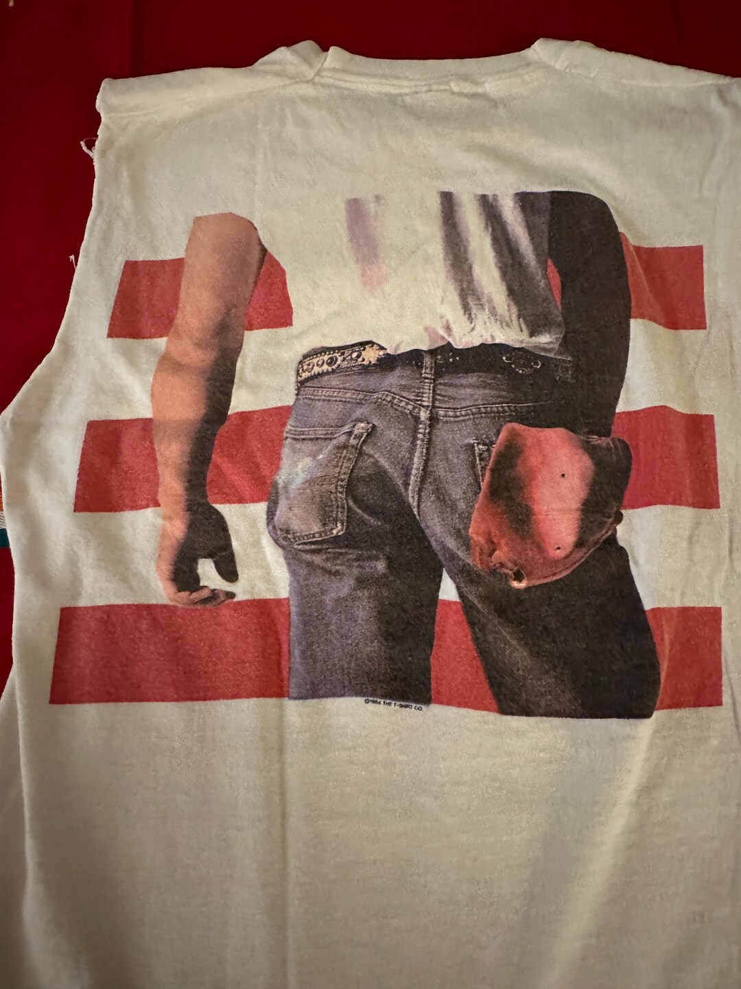 BRUCE!! True Vintage Springsteen Muscle Slv Concert Tour T Shirt 1984 ...